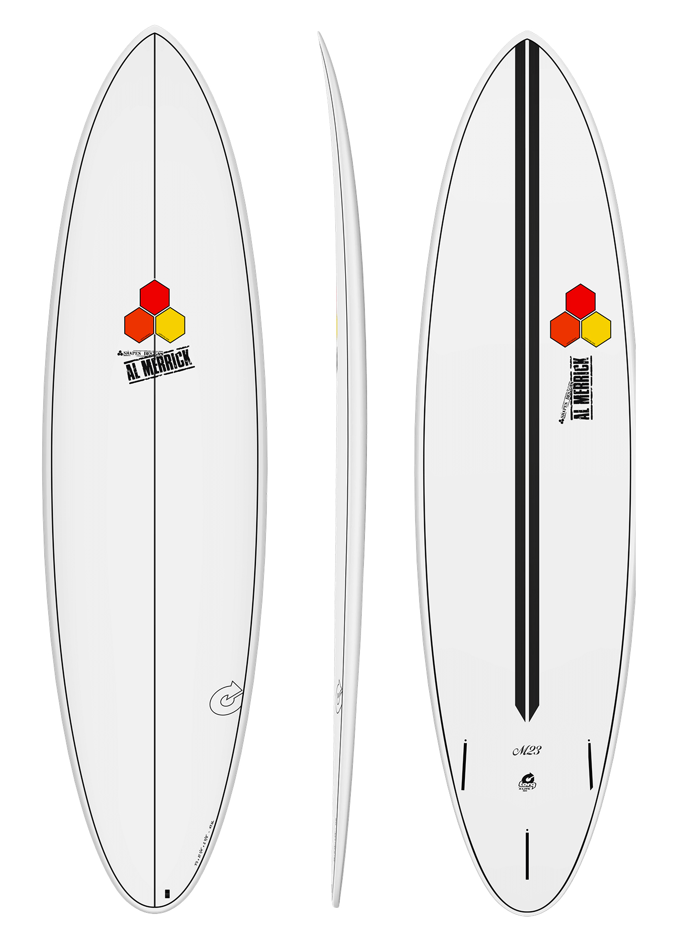Torq M23 X-Lite 3.0 Channel Islands Al Merrick White Pinline Surfboard ...