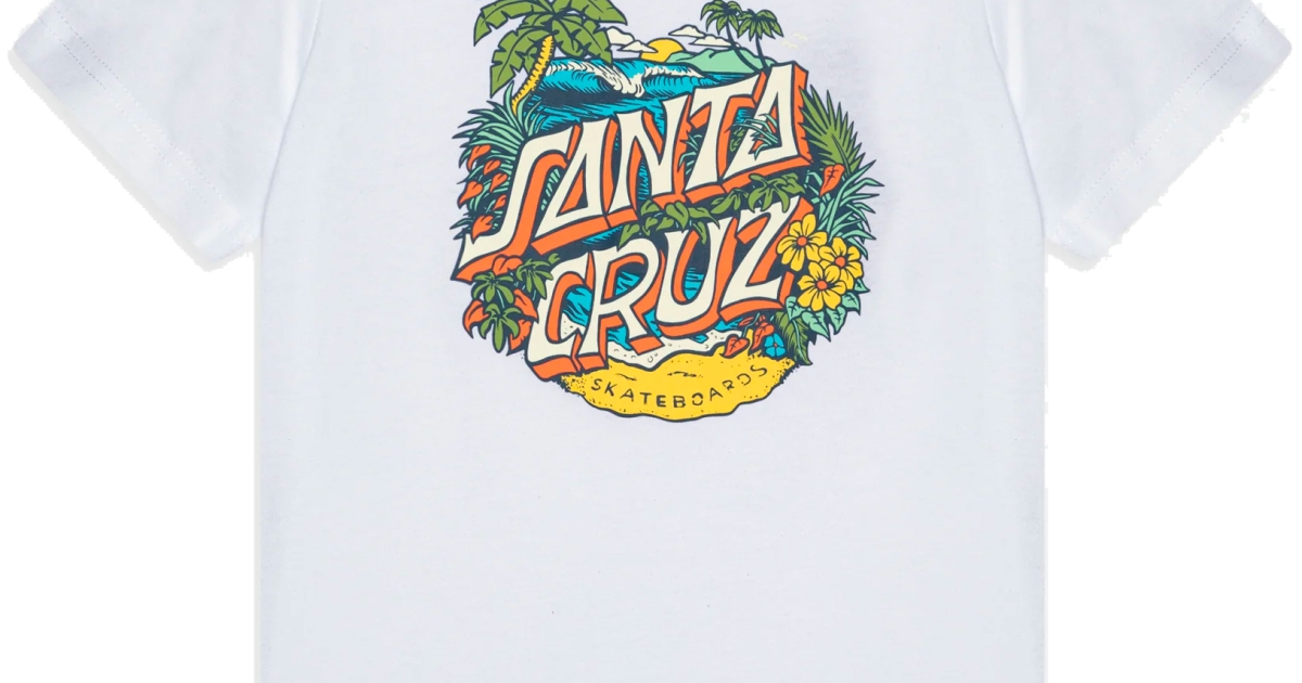 Santa Cruz Aloha Dot Front Youth T-Shirt - Shop online Reef Clothing