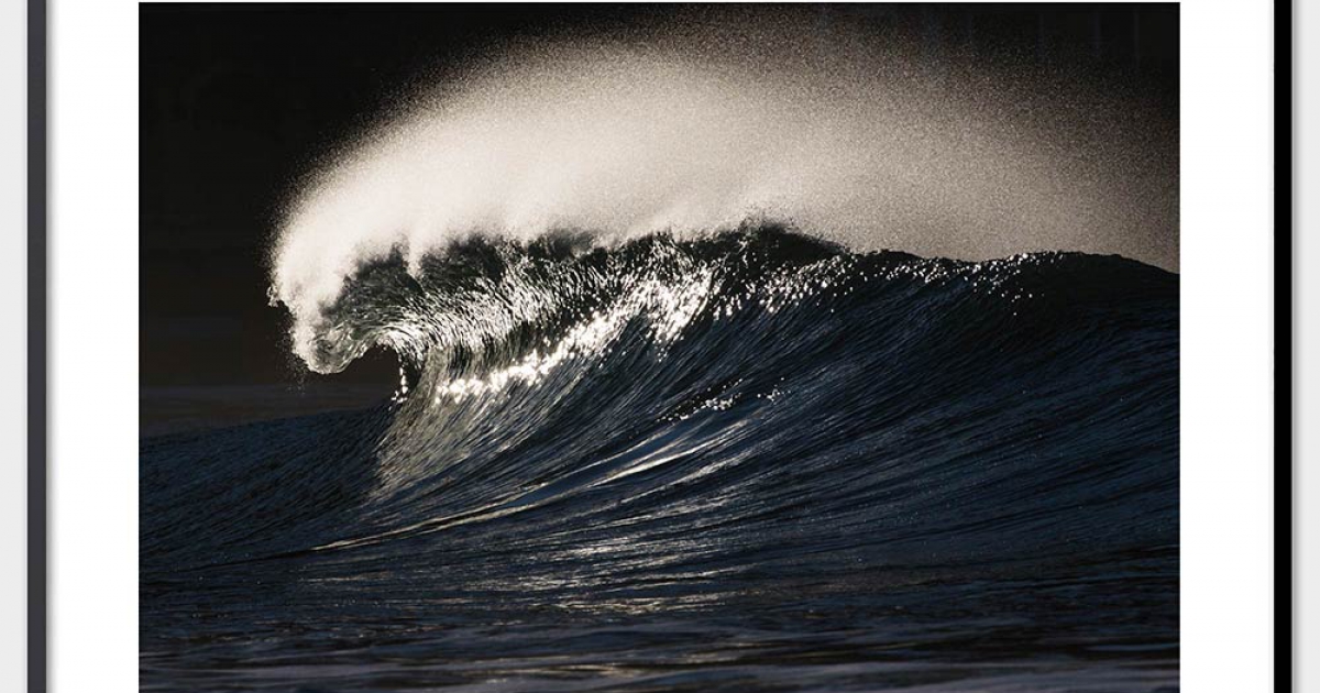 Wave in the Dark #3 Surf Photo Print - Buy online